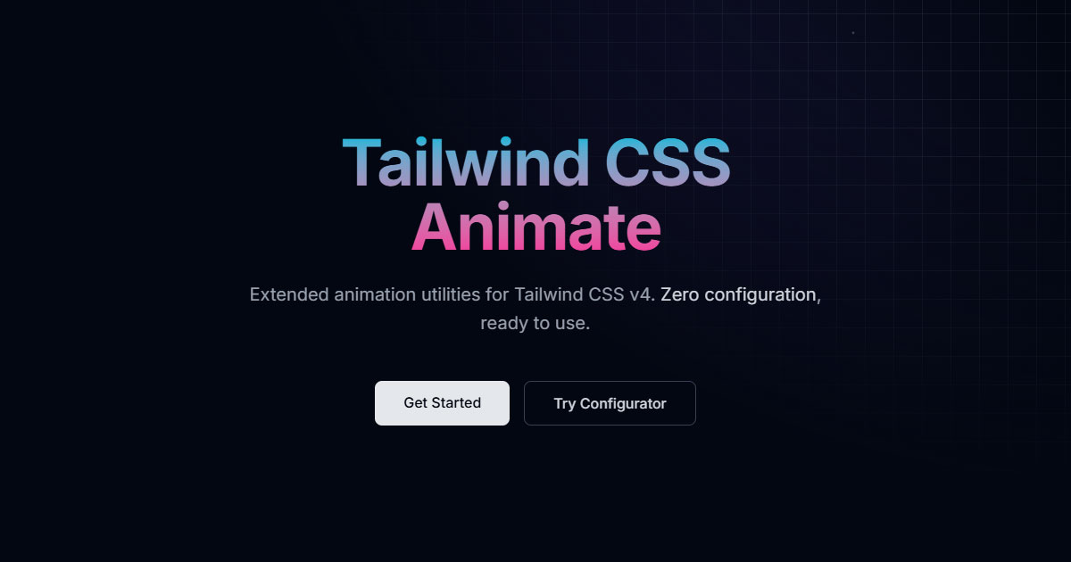 Tailwind CSS Animate